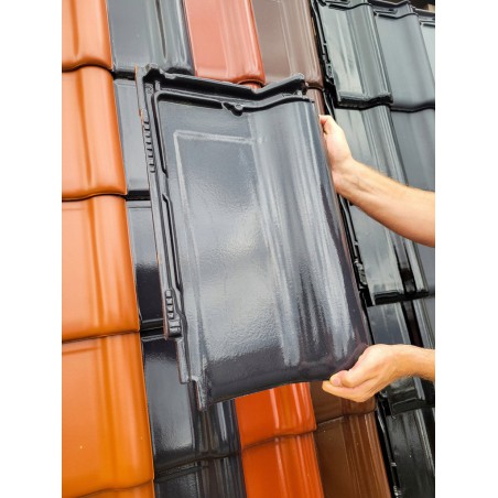 Dachówka Roben Monza Plus Grafitowa (glazurowana) - Dachówki ceramiczne ...